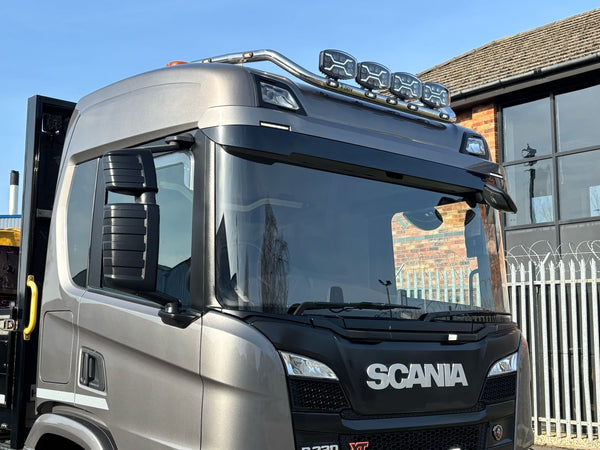 ROOF LIGHT BAR SCANIA P NEXT GEN 9 LED PLUS 4 BRACKET FOR SPOT LIGHT ...