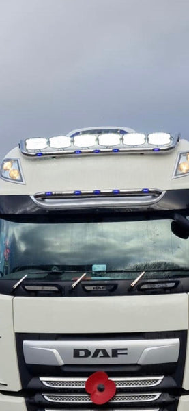 DAF XF 106 ROOF LIGHT BAR 7 LED PLUS 6 BRACKET FOR SPOT LIGHT – Teddy ...