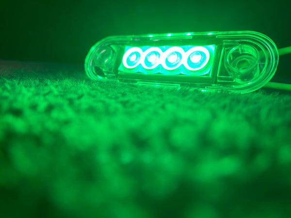 HELLA STYLE LED 12/24 -GREEN( 4 LED PER UNIT ) – Teddy Lightbars