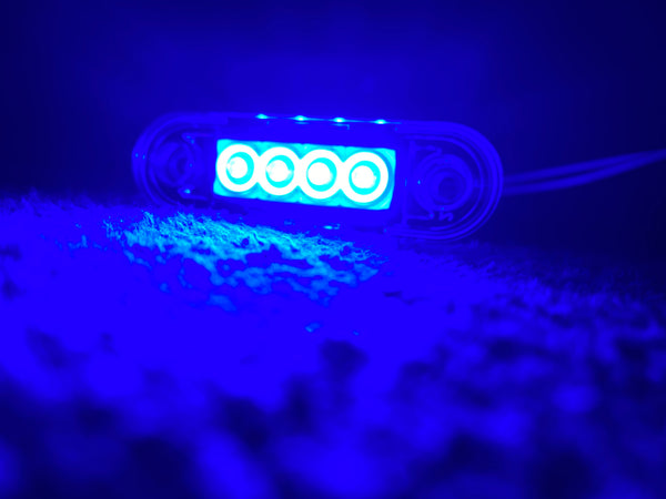 HELLA STYLE LED 12/24 -BLUE ( 4 LED PER UNIT ) – Teddy Lightbars
