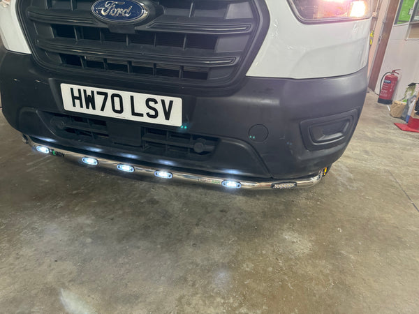 FORD TRANSIT MK 8 2018 - 2025 LOW BUMPER LIGHT BAR 7 LED – Teddy Lightbars